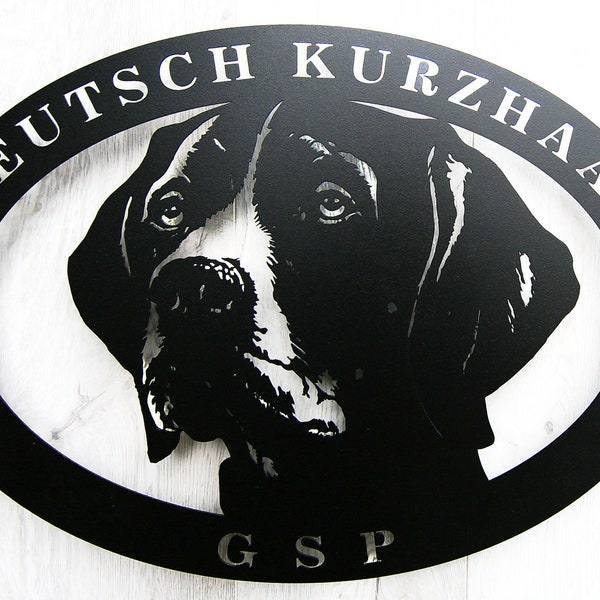 German Shorthair Pointer Metal Sign - Etsy