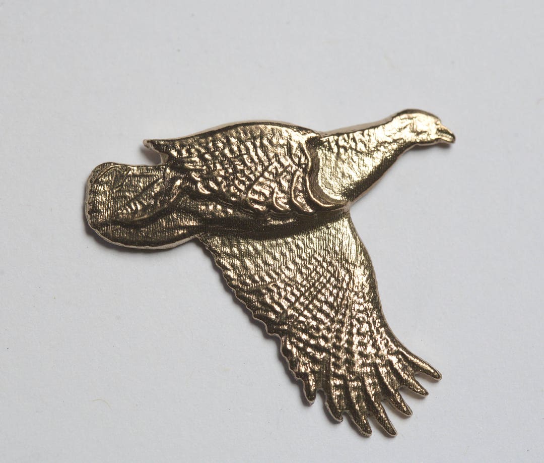 Partridge Bronze Pin, Hunting Accessories, Exclusive Gift, Bird Pin ...