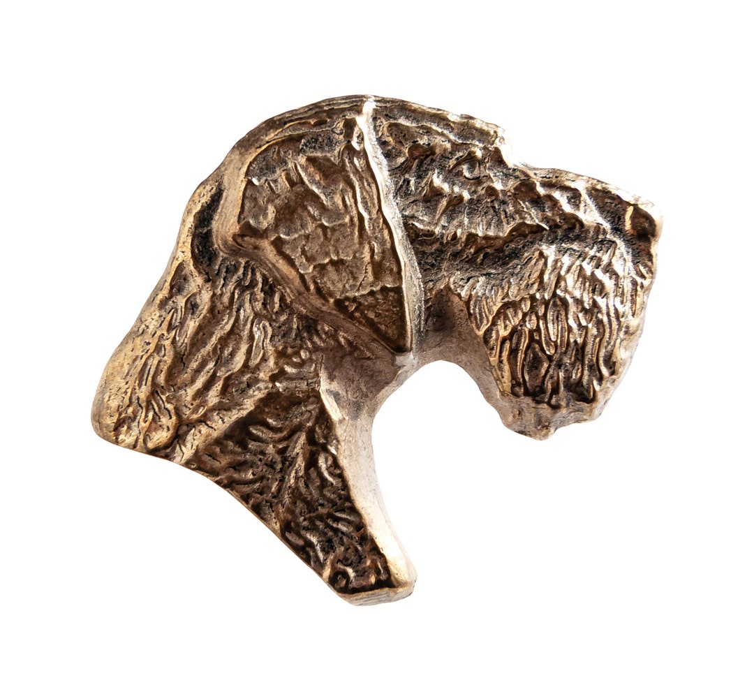 German Wirehaired Pointer Bronze Pin: Hunting Dog Breed Gift - Etsy