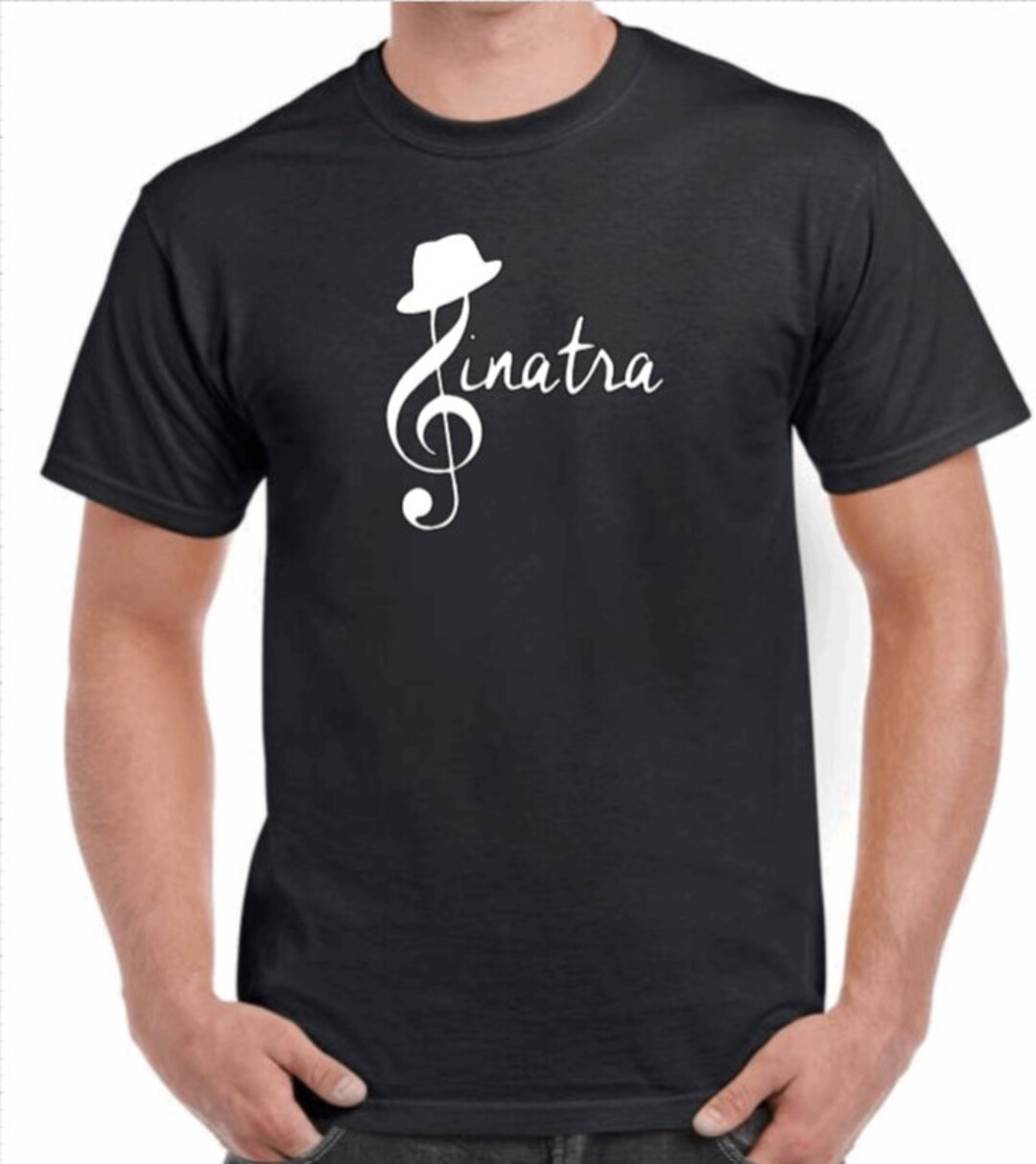 Frank Sinatra Musical Note T-shirt Classic Cotton Tee, Retro 70s ...