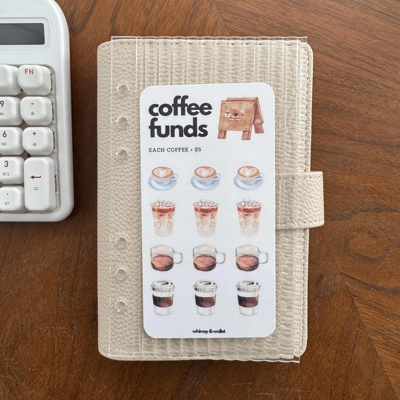 Coffee Funds Savings Challenge | Save 60 | A6 Cash Stuffing Savings ...