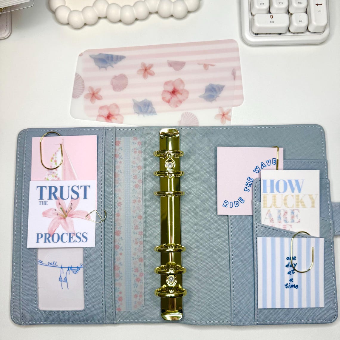 Binder Deco Cards | Coastal Shabby Chic Planner Inserts - Etsy
