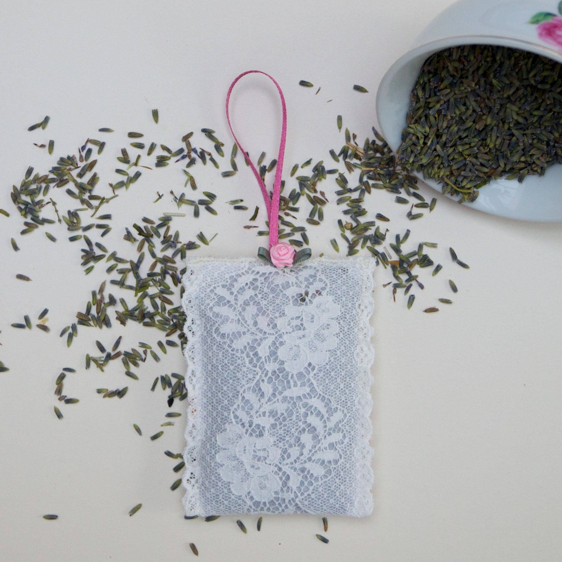 Lace Lavender Sachet Nottingham Lace French Lavender - Etsy