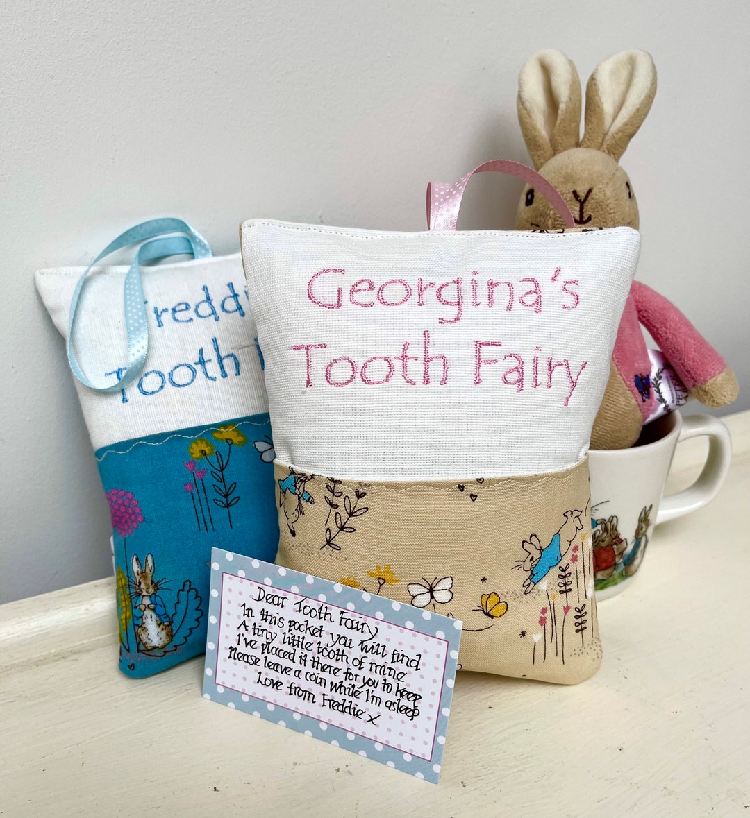 Peter Rabbit Tooth Fairy Bag, Tooth Fairy, Peter Rabbit Bag ...