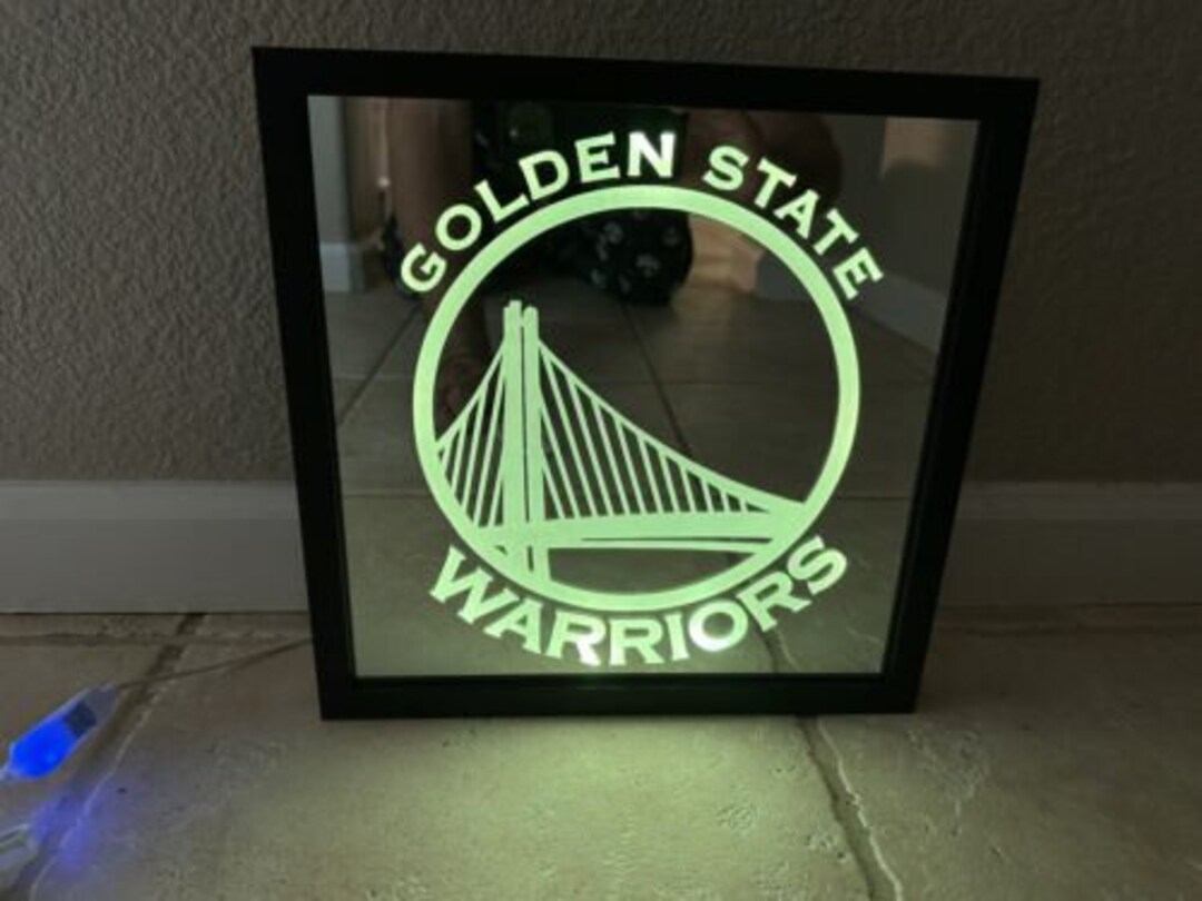Warriors LED Mirror Display - Etsy