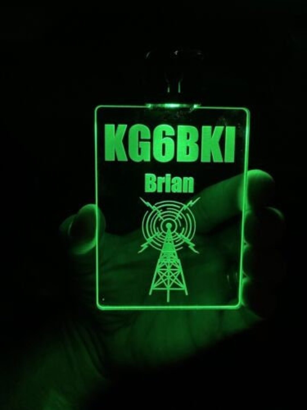 LED Ham Radio Tower Call Sign Lanyard - Etsy