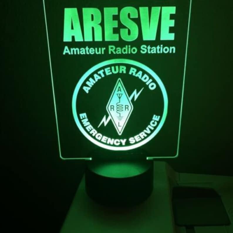 LED Ham Radio ARES Desktop Sign - Etsy