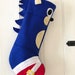 Sonic the Hedgehog Inspired Christmas Stocking - Etsy