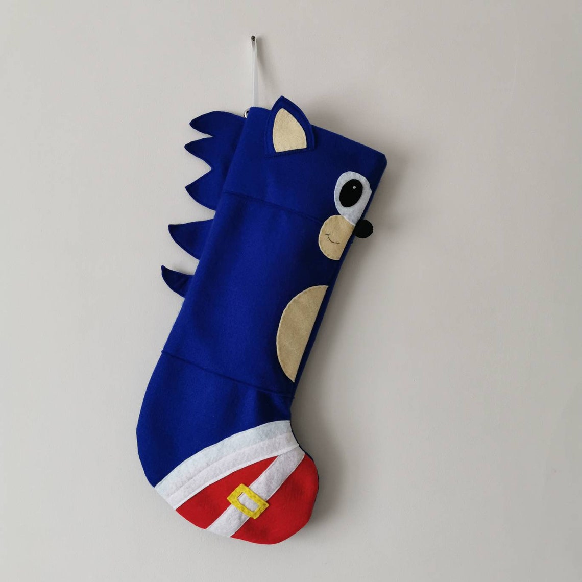 Sonic the Hedgehog Inspired Christmas Stocking | Etsy