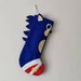 Sonic the Hedgehog Inspired Christmas Stocking - Etsy