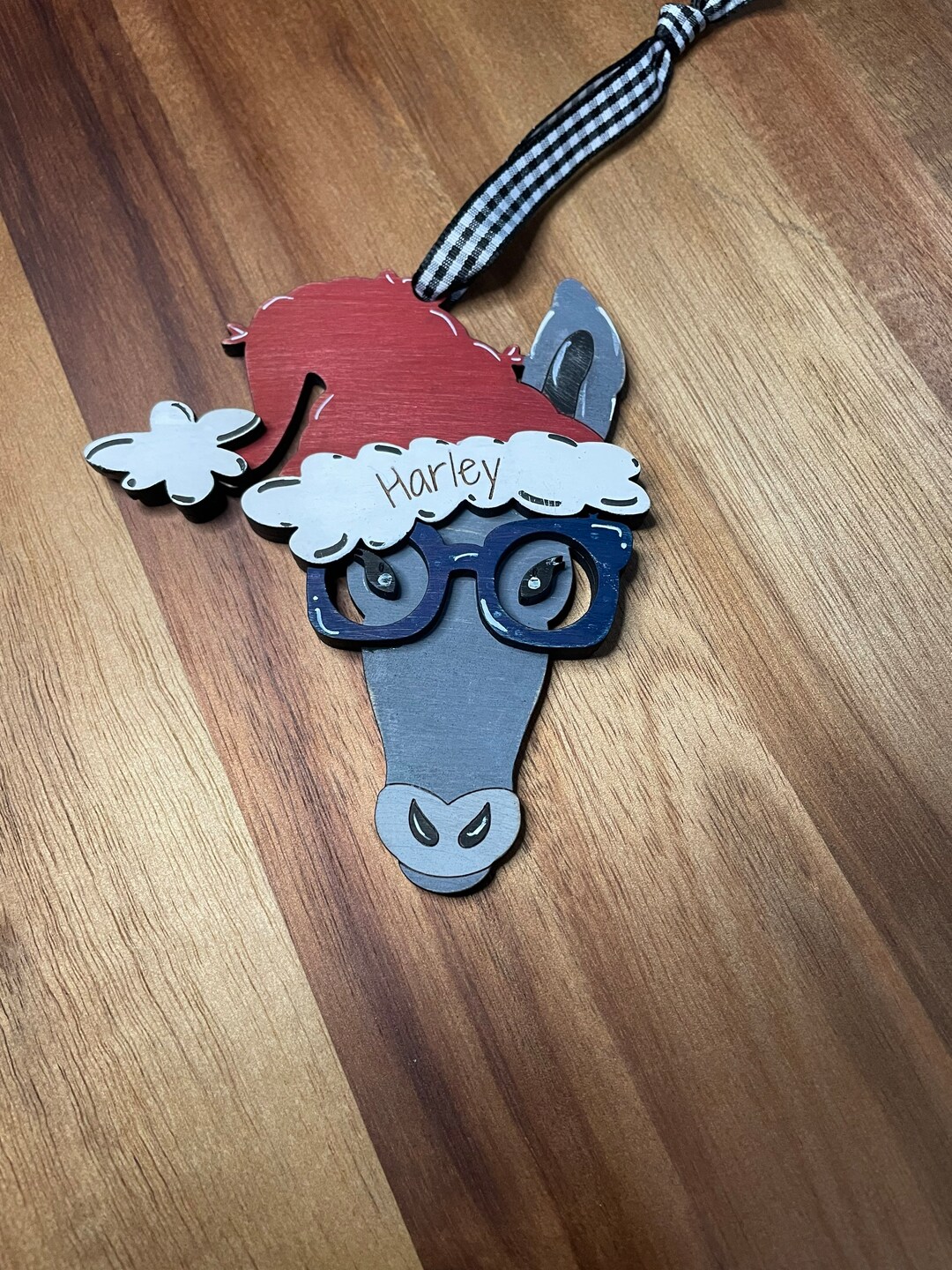 Christmas Ornament Donkey, Personalized Ornament, Christmas Ornaments ...