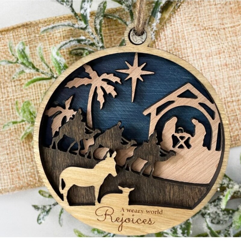 Nativity Ornament - Etsy