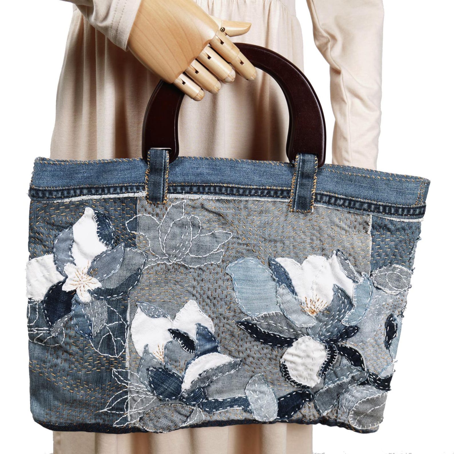 Hand-made Up-cycled Jeans Bag, Hand-made Denim Bag, Bag Hand-made in ...