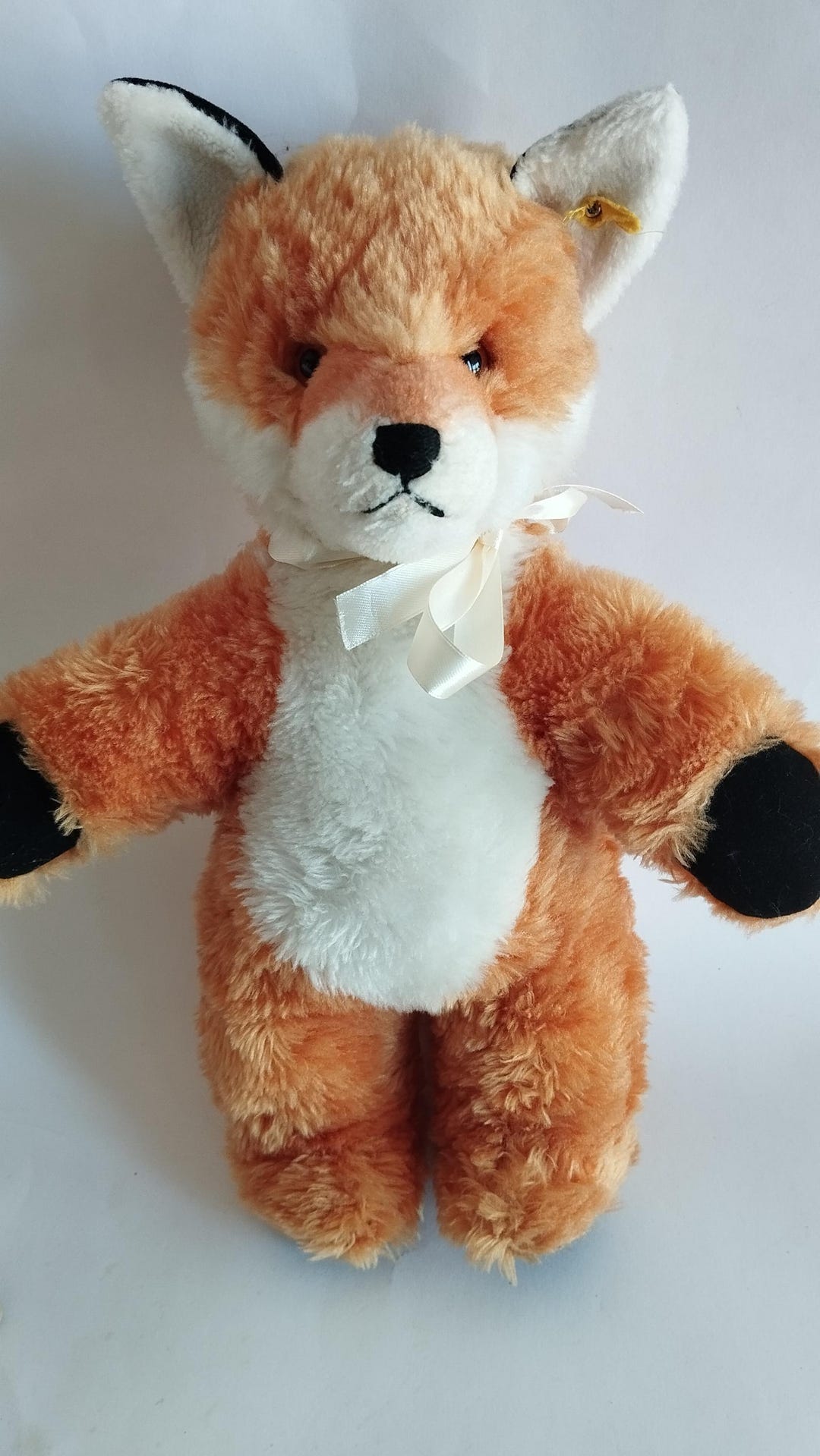 Vintage 70's Steiff Standing Fox Dralon Plush 14" - Etsy