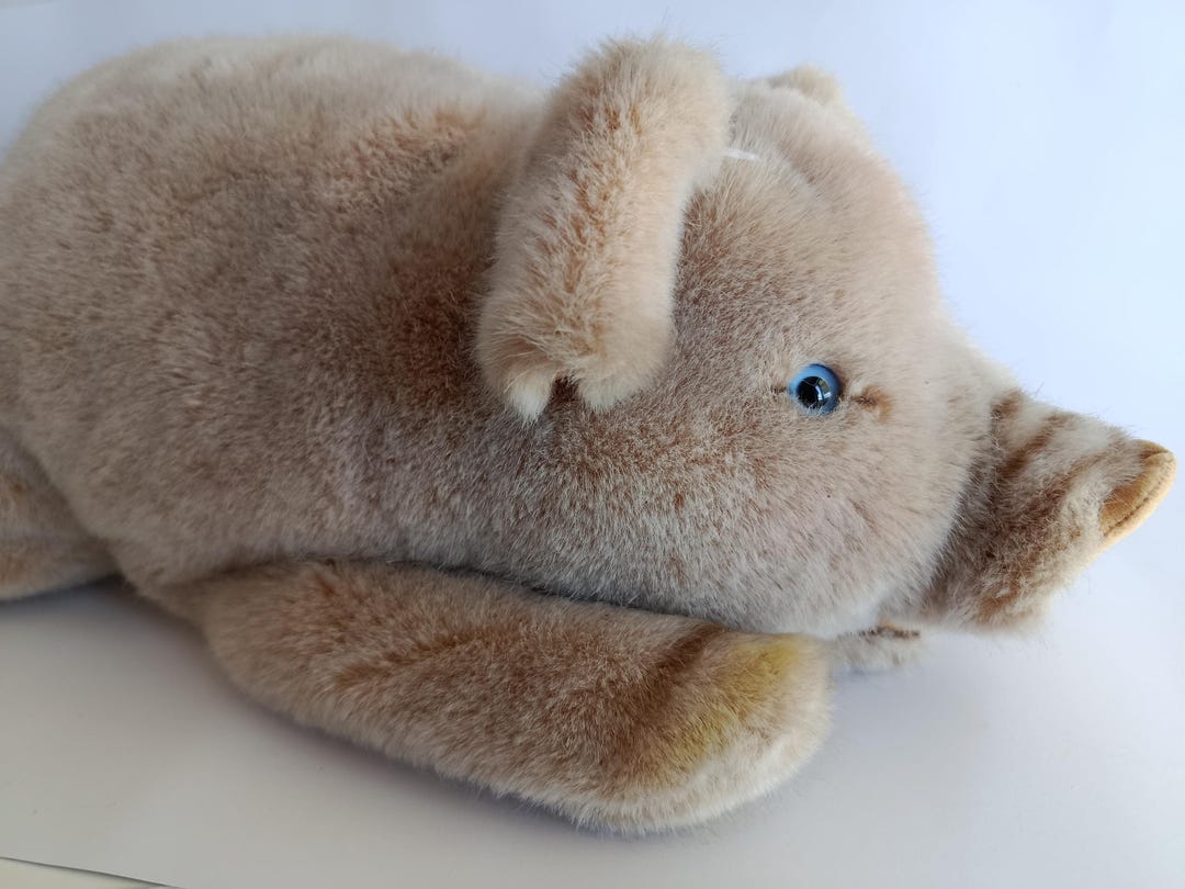 Vintage Steiff Molly Woven Plush Pig West Germany 0360/45 All Tags 21 ...