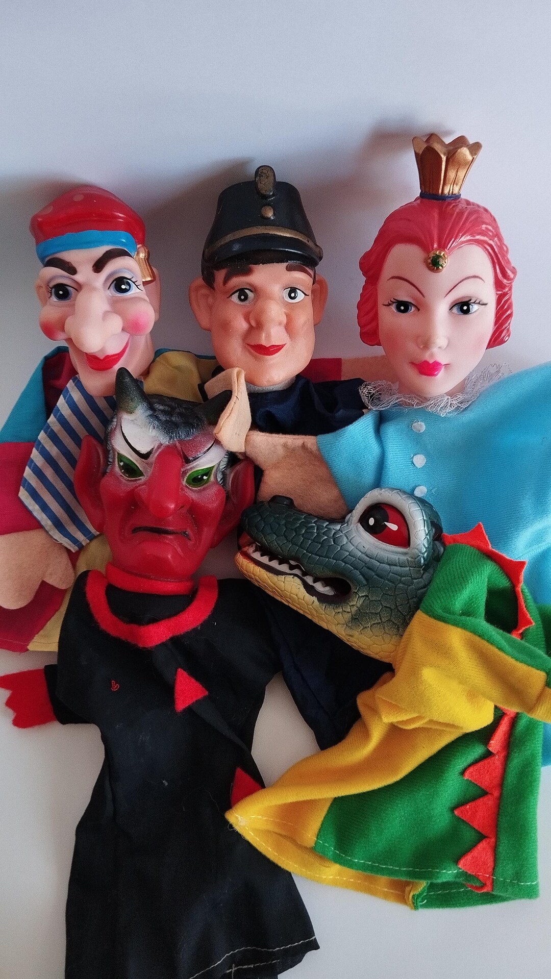 Vintage German Rubber Heads Hand Puppets Lot of 5 - Etsy