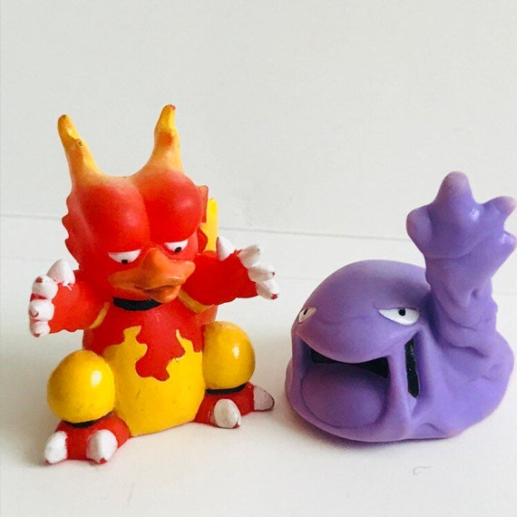 1996 97 98 Muk Magmar Nintendo Pokemon Figures Bandai Vintage Bundle 1990s 3 Etsy Canada