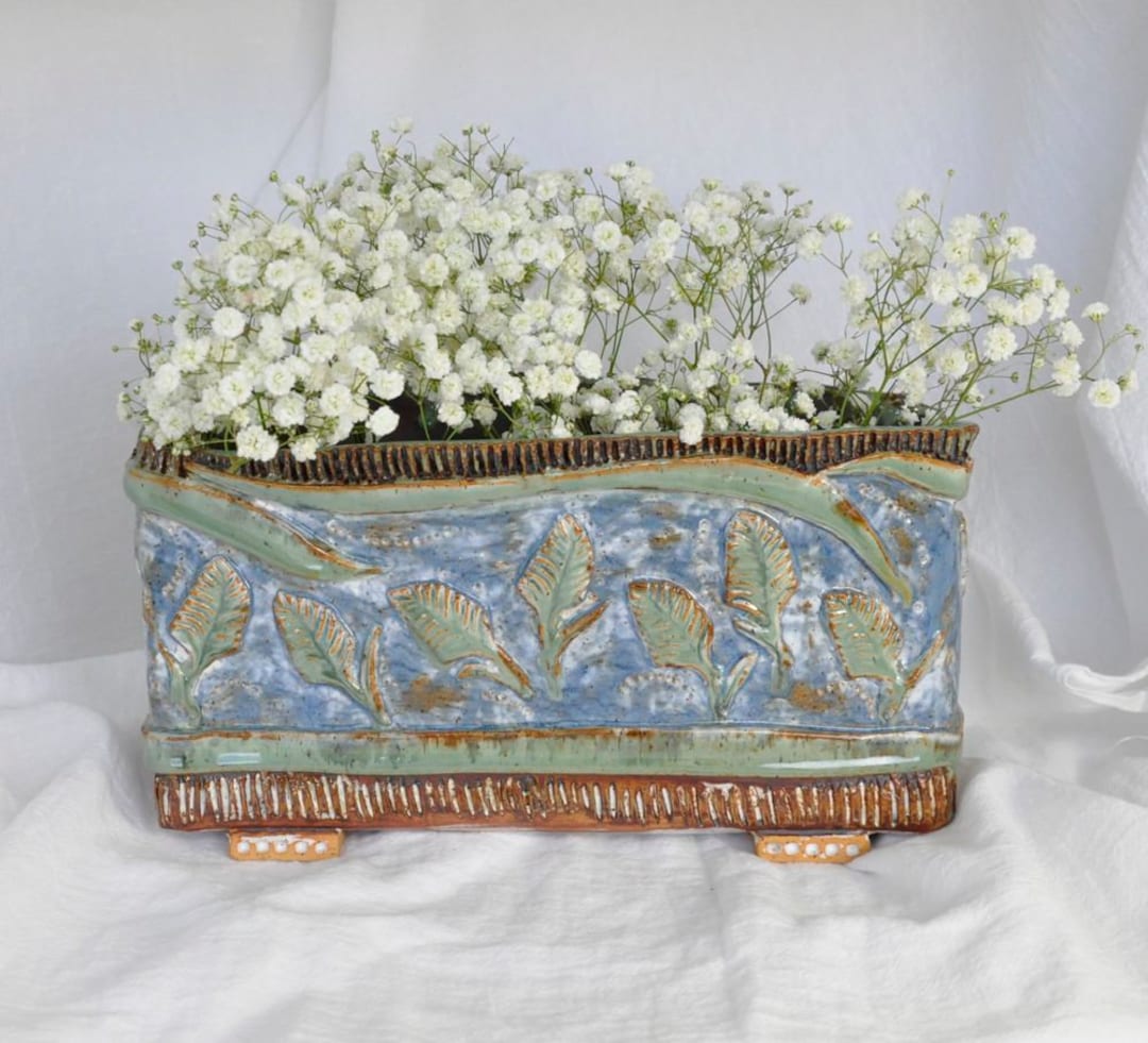 Leafy Windowsill Planter - Etsy