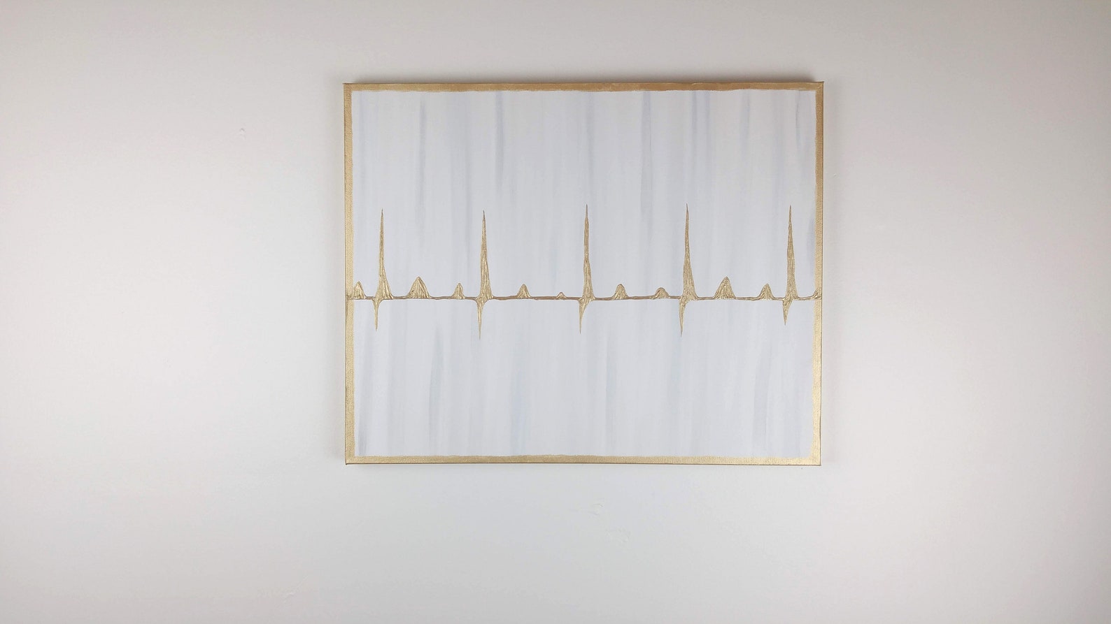 Abstract Heart Painting EKG Painting Abstract EKG Art - Etsy
