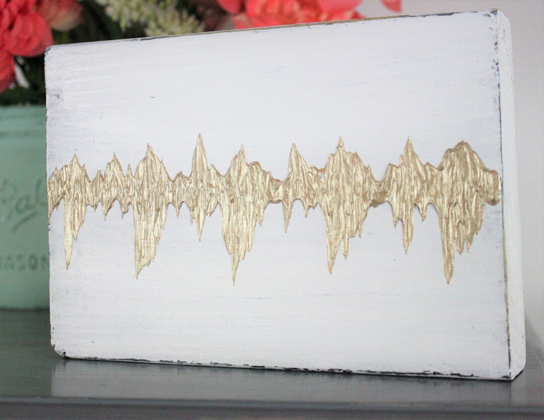 Rustic Wooden Heartbeat Art: Gender Neutral Nursery Decor - Etsy