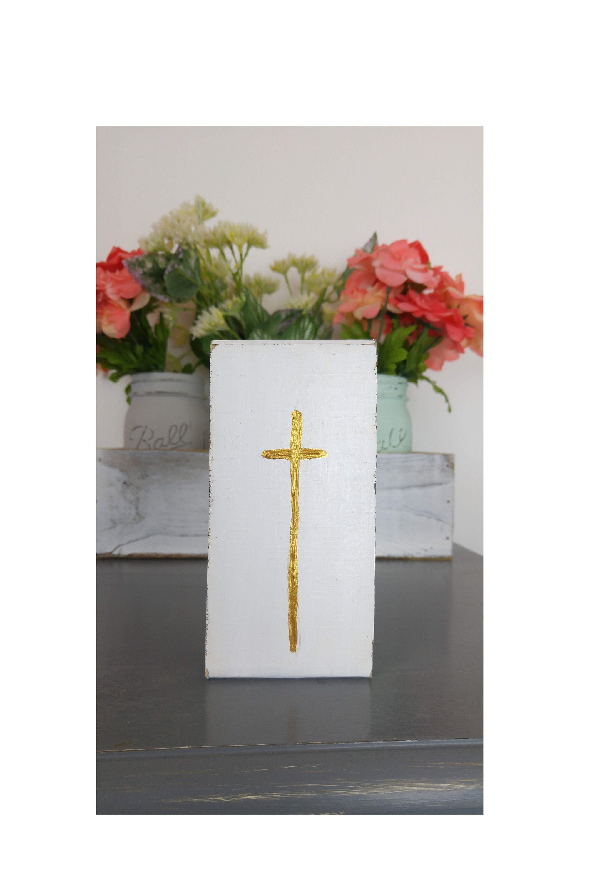 Simple Wooden Cross Drawing