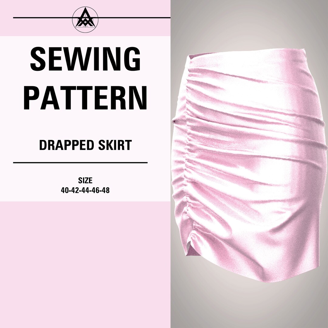 Gathered Skirt Sewing Pattern - Etsy