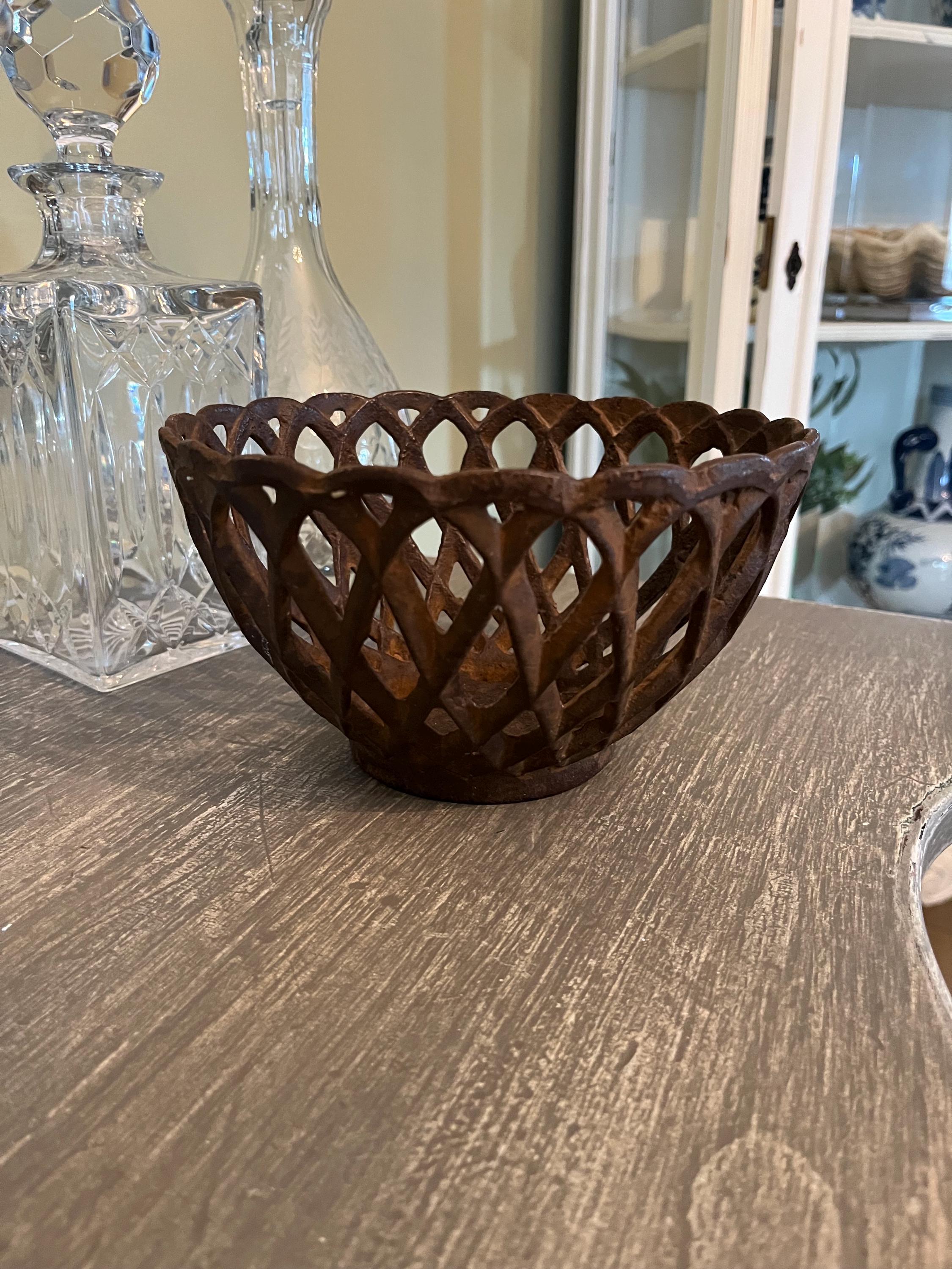 French Reticulated Lattice Cast Iron Jardiniere Urn Cachepot - Etsy