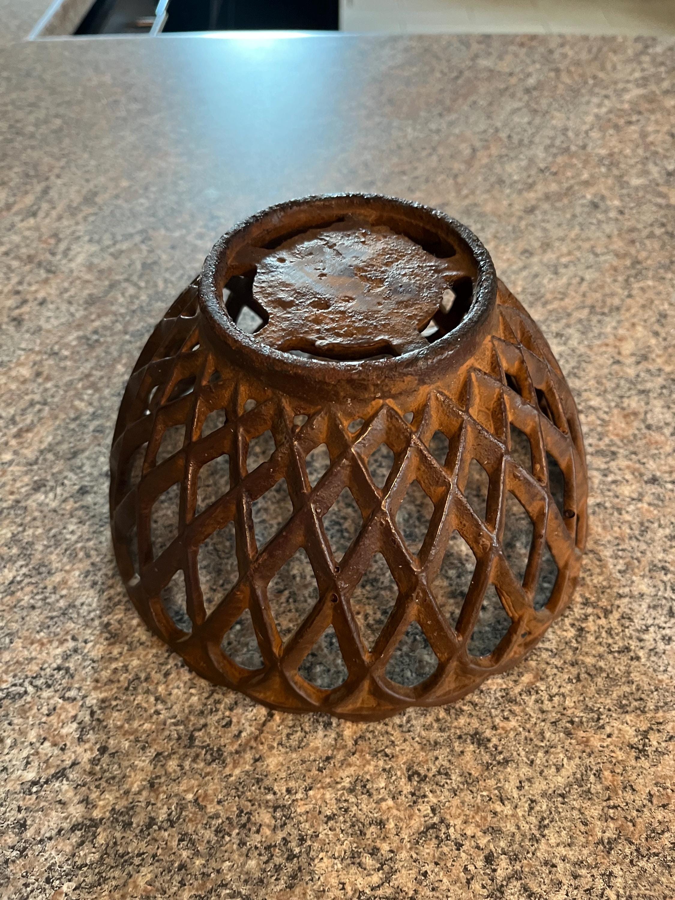 French Reticulated Lattice Cast Iron Jardiniere Urn Cachepot - Etsy