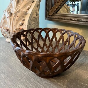 French Reticulated Lattice Cast Iron Jardiniere Urn Cachepot - Etsy