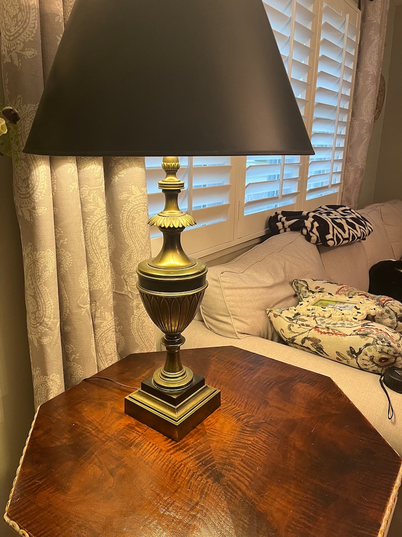 Vintage Brass Stiffel Trophy Lamp - Etsy