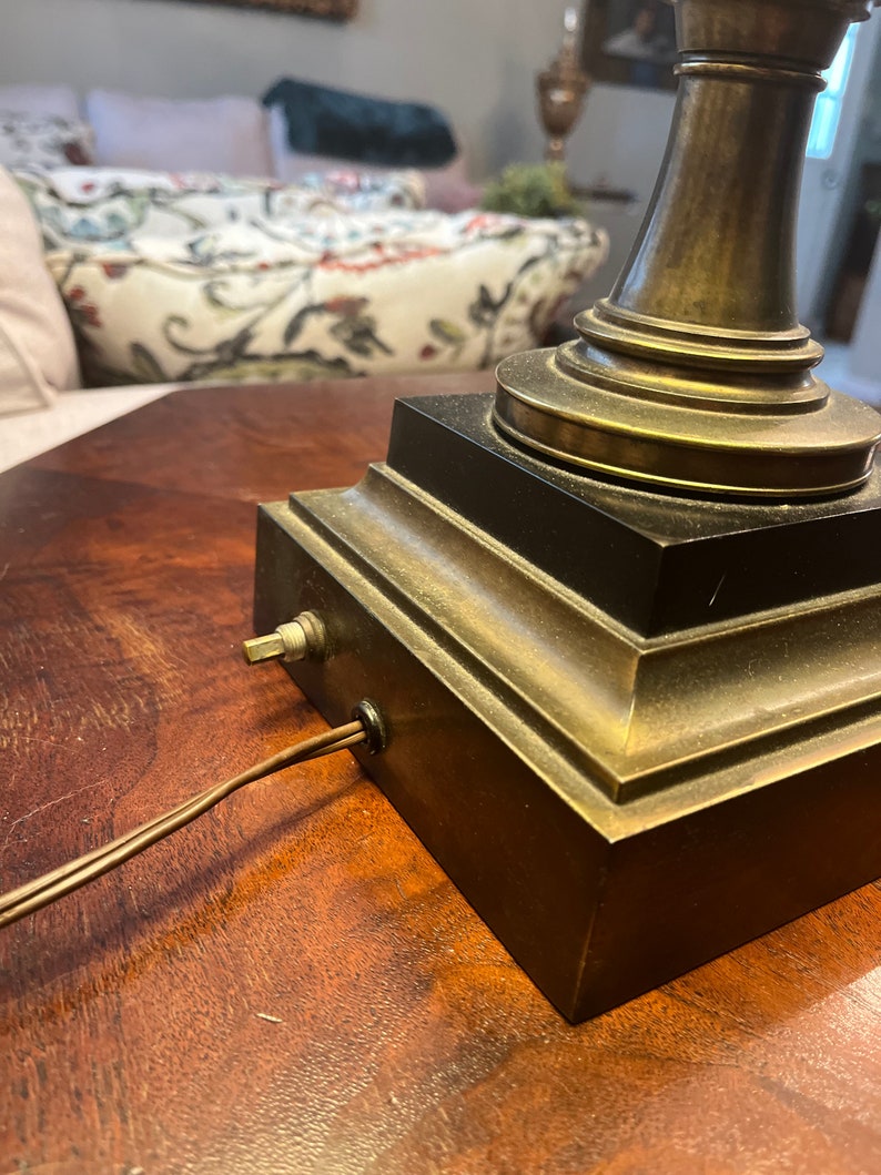 Vintage Brass Stiffel Trophy Lamp - Etsy