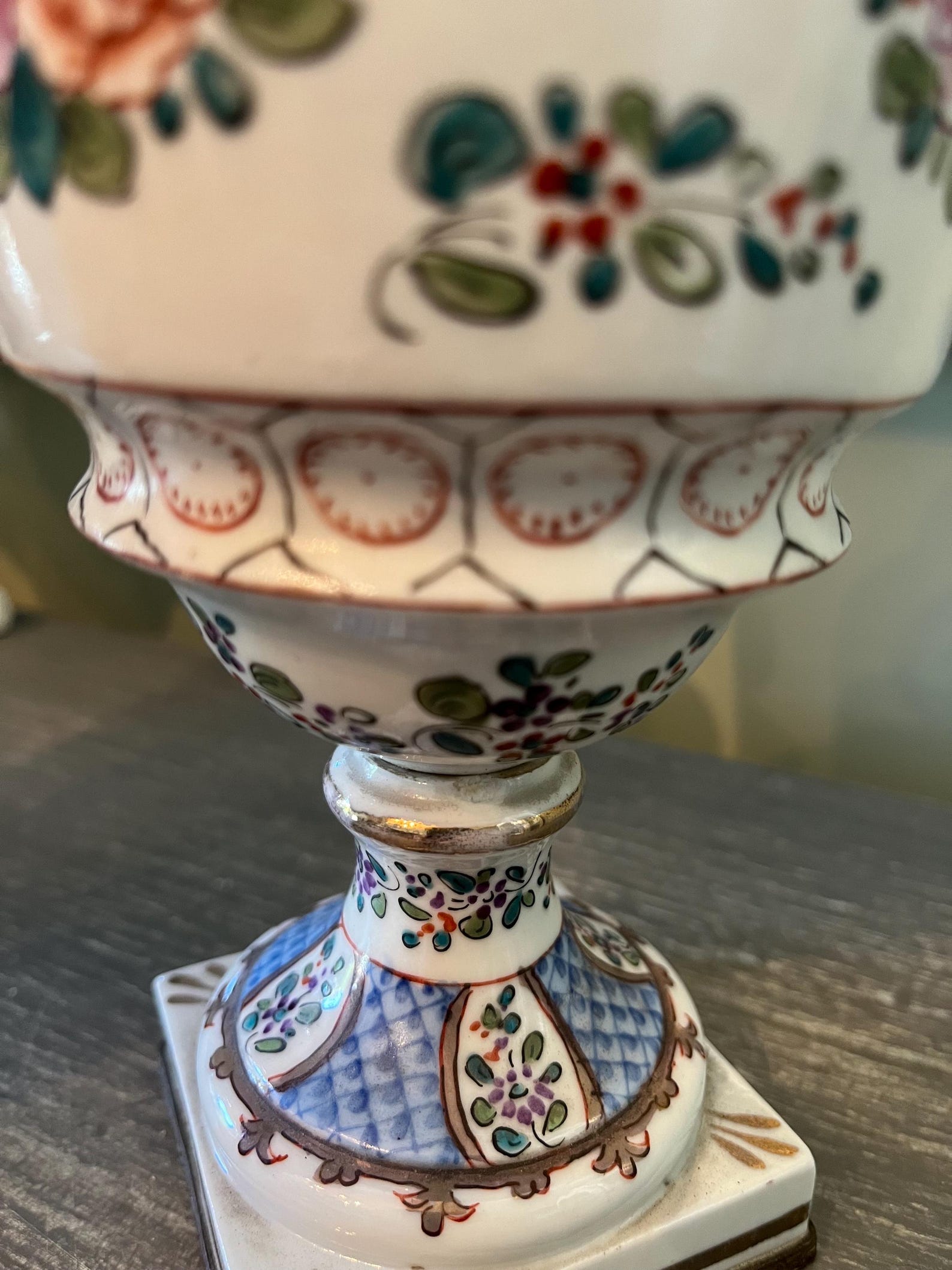 Pair of 18th Century Antique French Samson Floral Porcelain Urns - Etsy