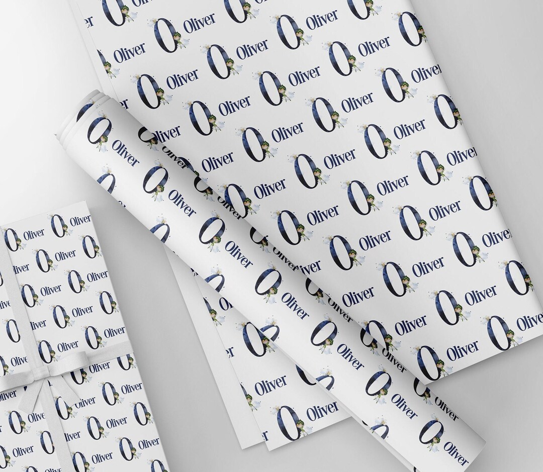 Peter Pan Fairytale Wrapping Paper Personalised A3 Eco Friendly Thick ...