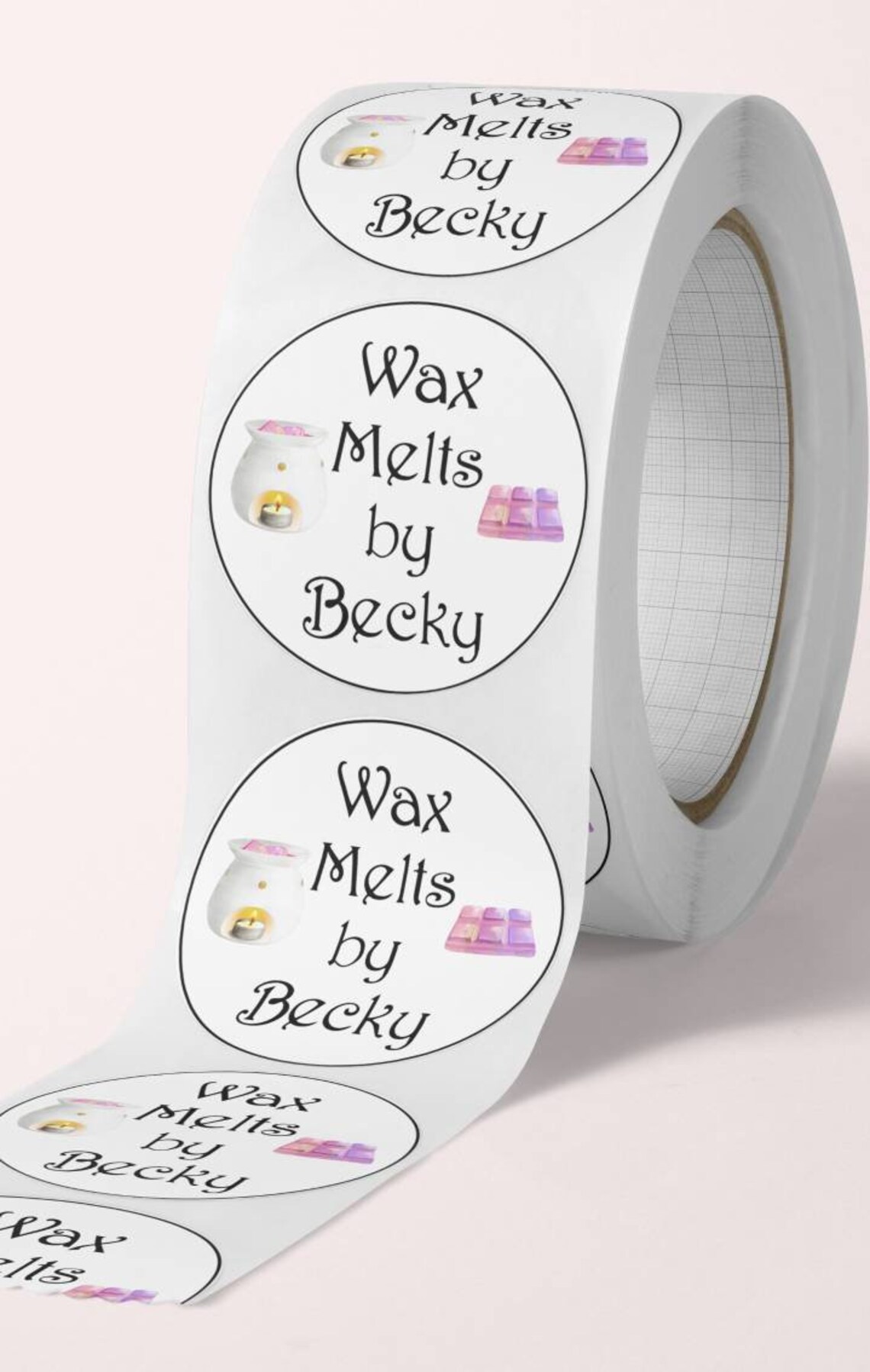 Wax Melt Stickers Personalised Small Business Packaging Labels 35mm ...