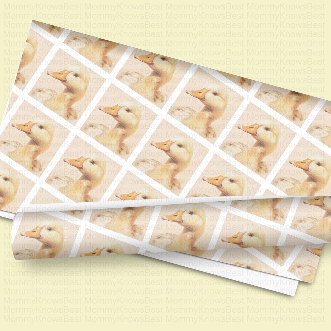 Duck Wrapping Paper . Rolled Gift Paper Eco Friendly Thick Quality Gift ...
