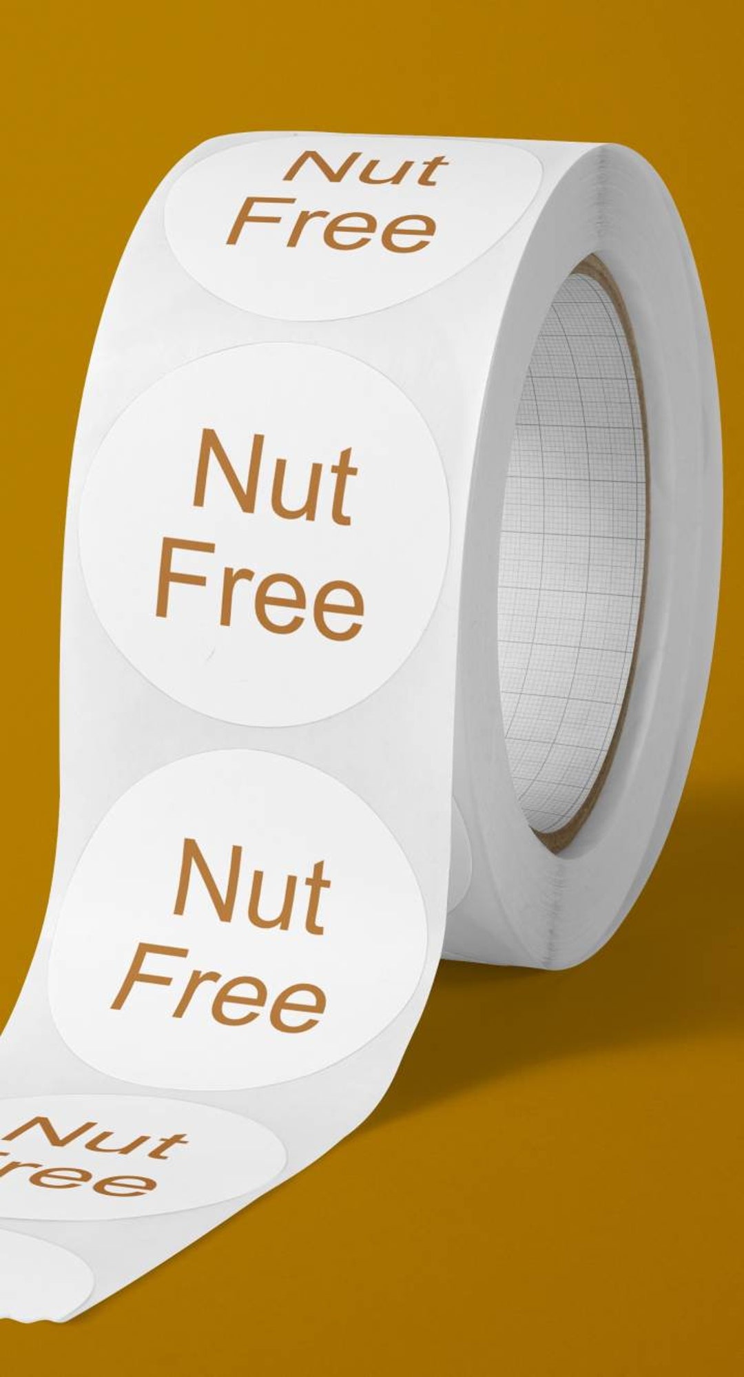 Nut Free Stickers on a Roll. Business a Allergen Stickers. Food ...