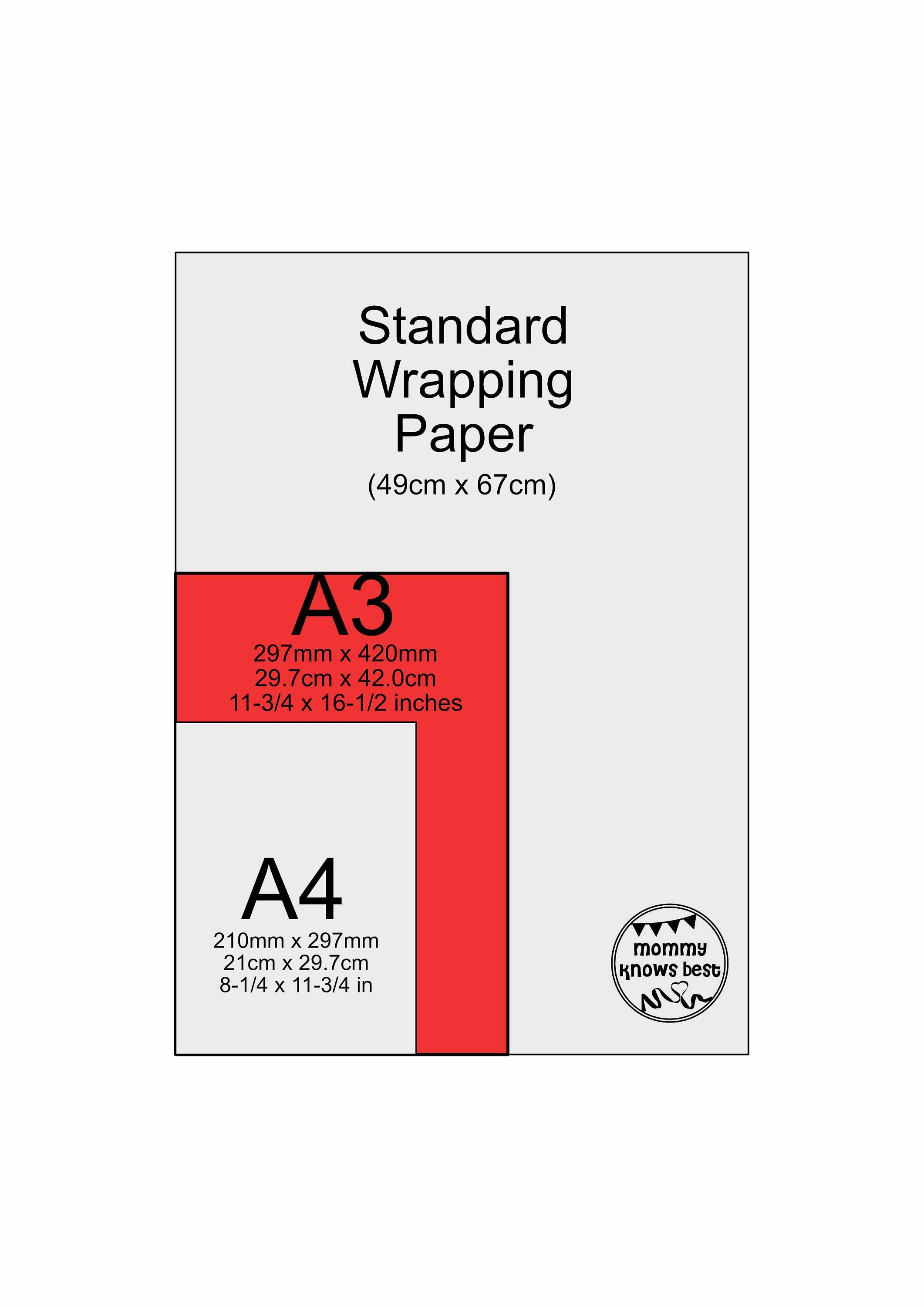 New Baby GIRL Wrapping Paper A3 Eco Friendly Thick Quality - Etsy