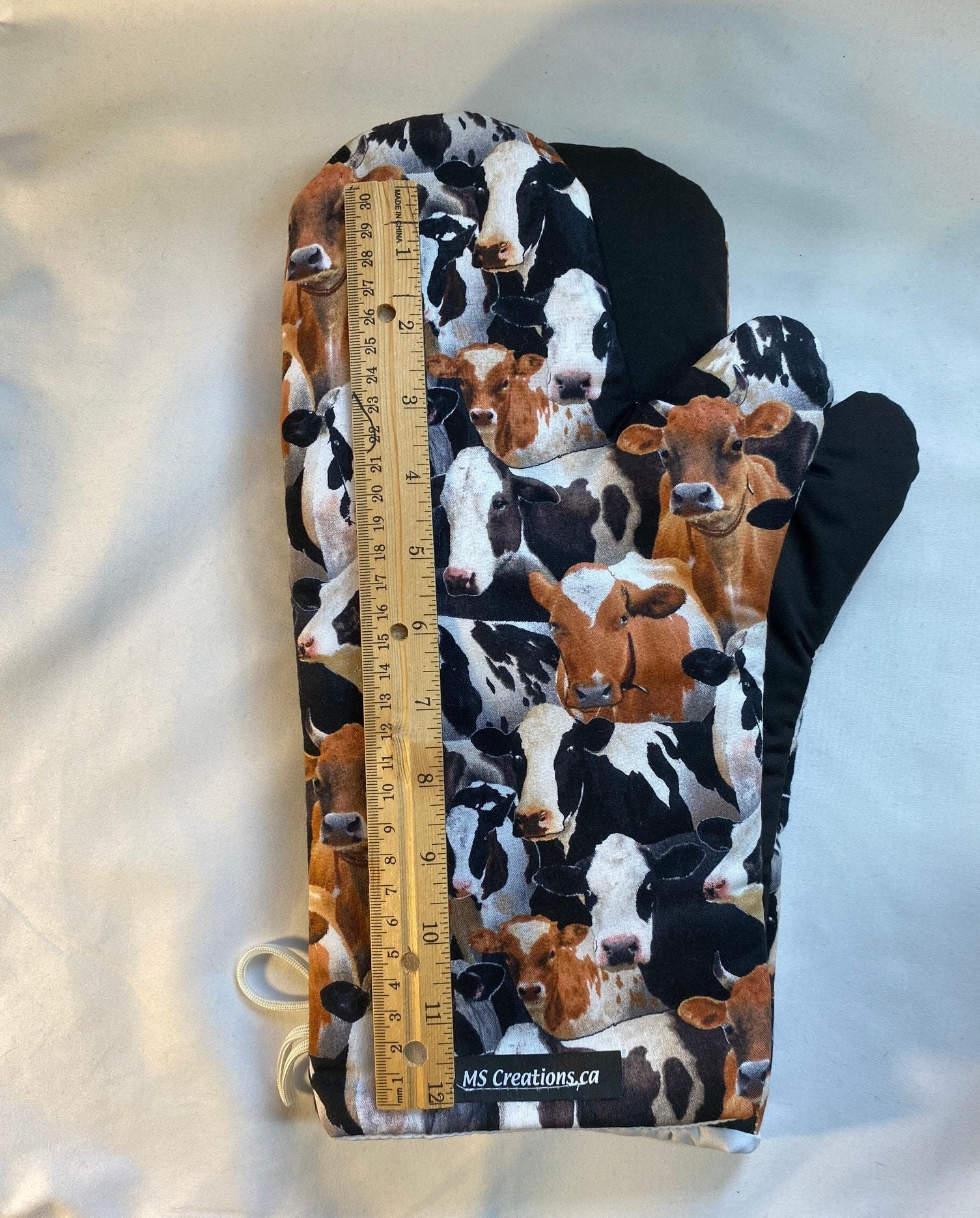 Oven Mitts Cows Farm Animals A Pair of Fully Functional | Etsy
