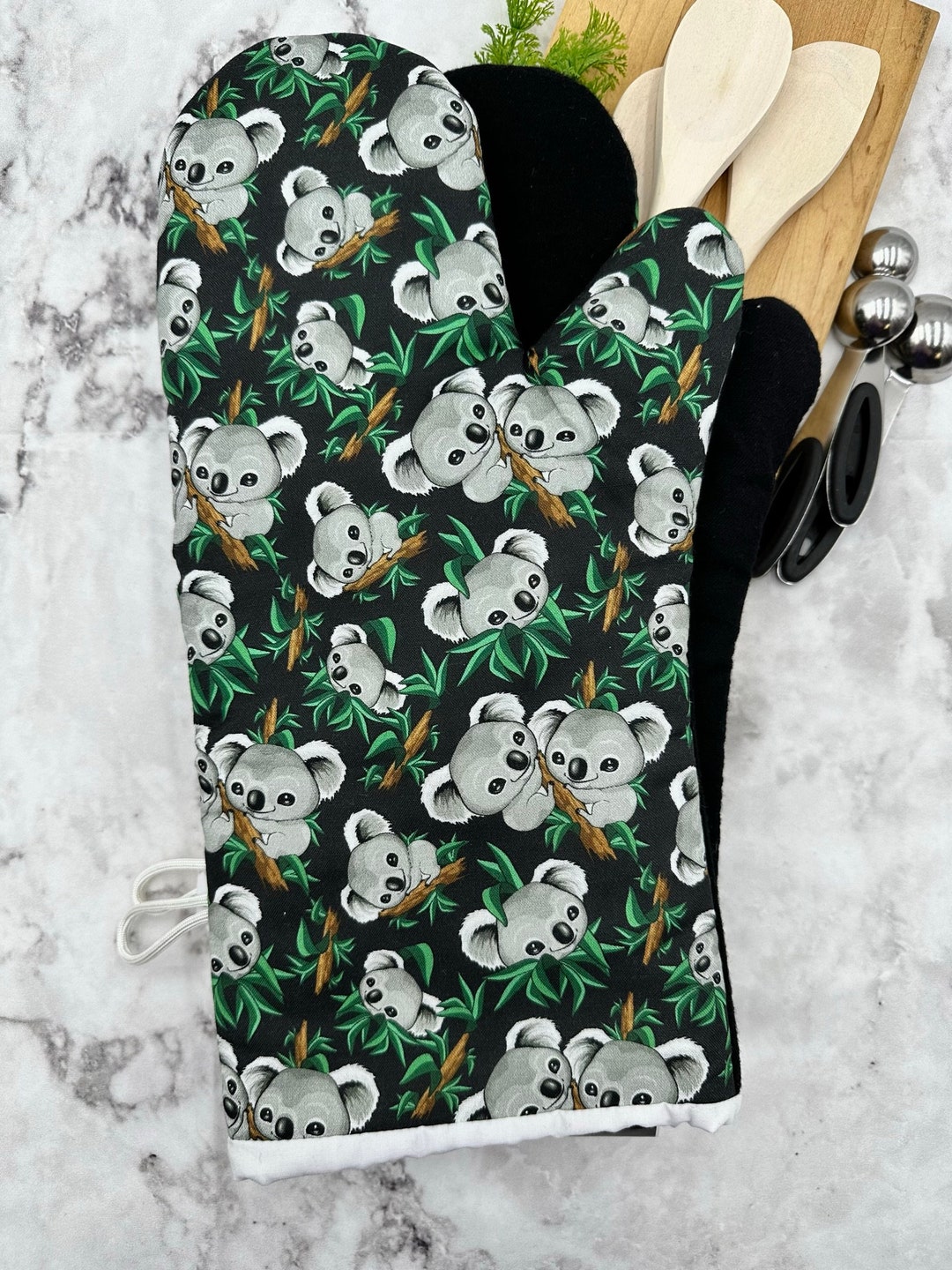 Oven Mitts! Koala Bear, A Pair of Fully Functional, Long, Oven Gloves ...