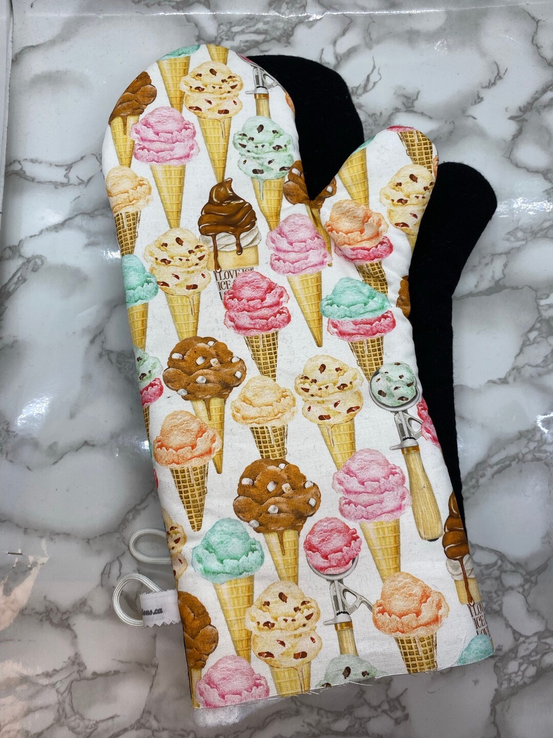 Oven Mitts! Ice Cream Cones. A Pair of Fully Functional, Long Oven ...