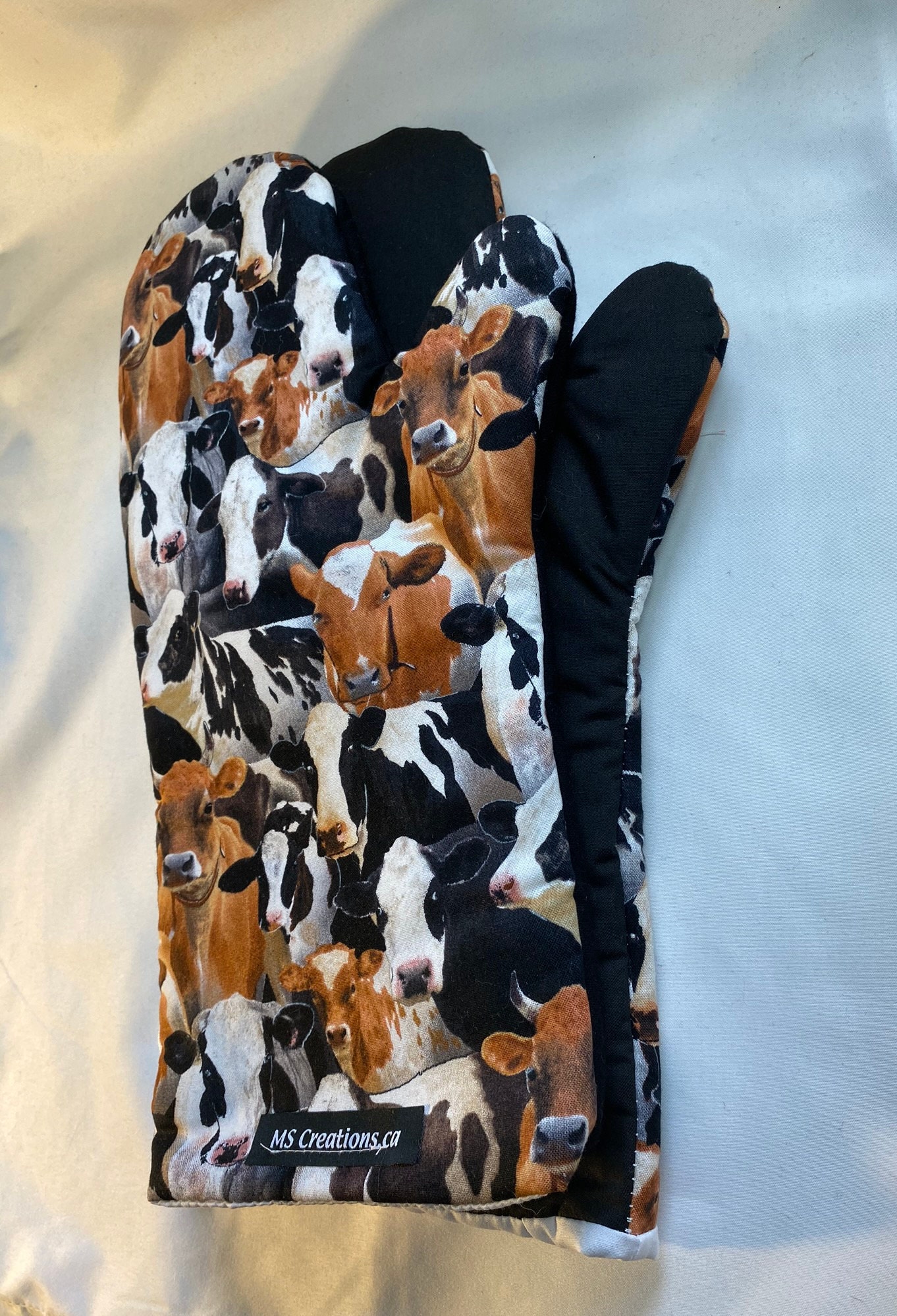 Oven Mitts Cows Farm Animals A Pair of Fully Functional - Etsy