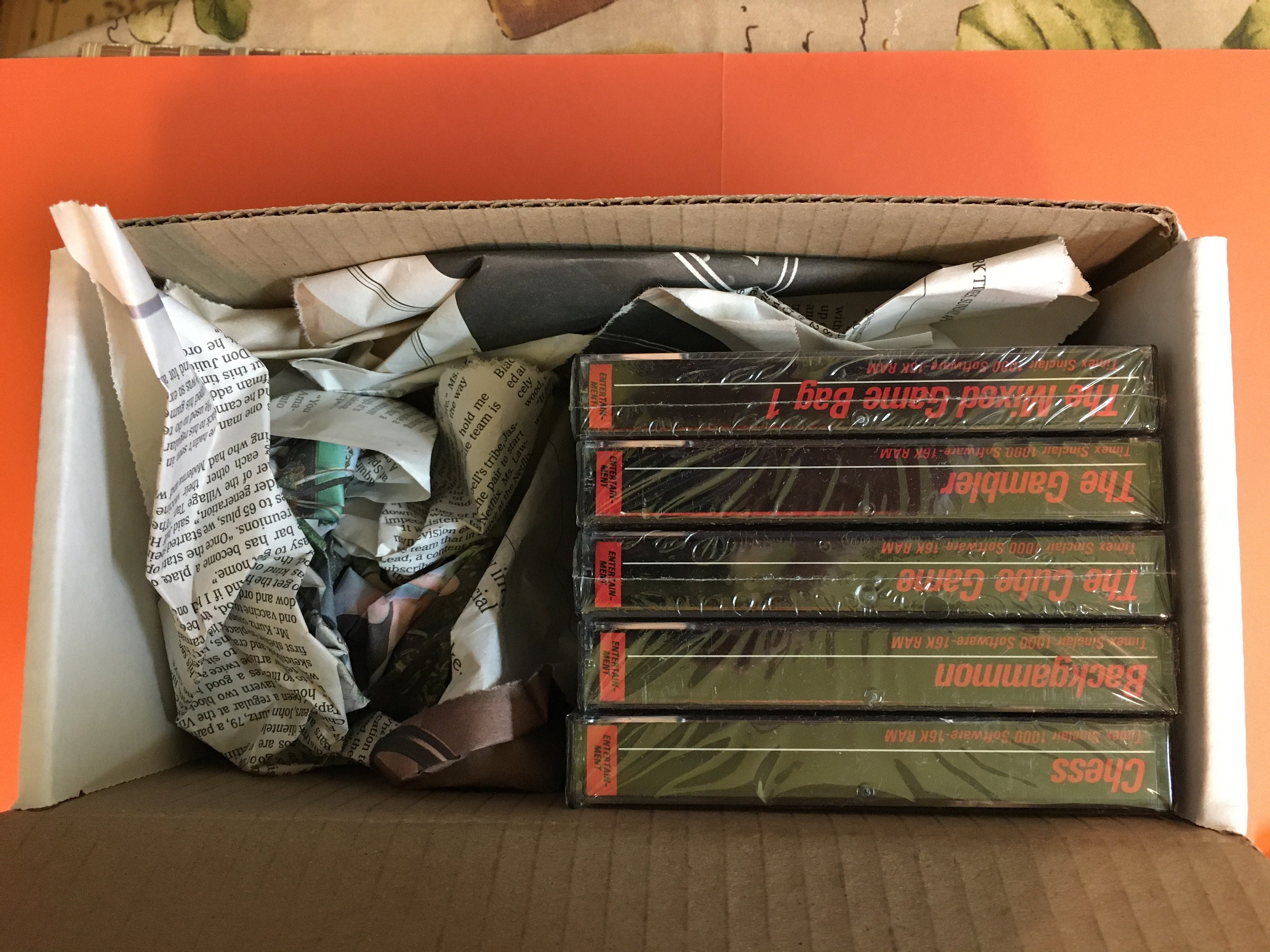 5 NEW "entertainment Category" Timex 1000 / Sinclair ZX81 Program Tapes ...