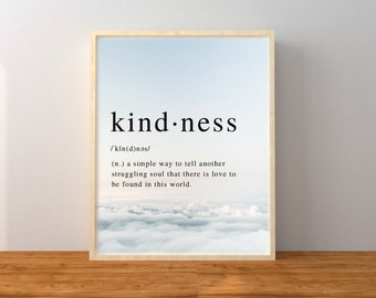 Kindness Printable 11 X 17 Wall Art Quote for Instant Download - Etsy