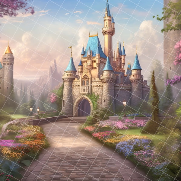 Fairytale Castle Art - Etsy