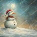 Snowman Digital Backgrounds, Winter Backdrops, Holiday - Etsy