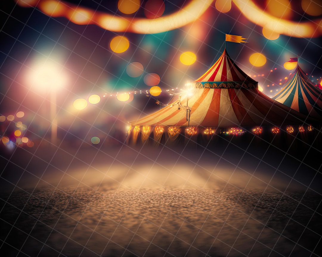 Circus Bokeh Digital Background - Etsy