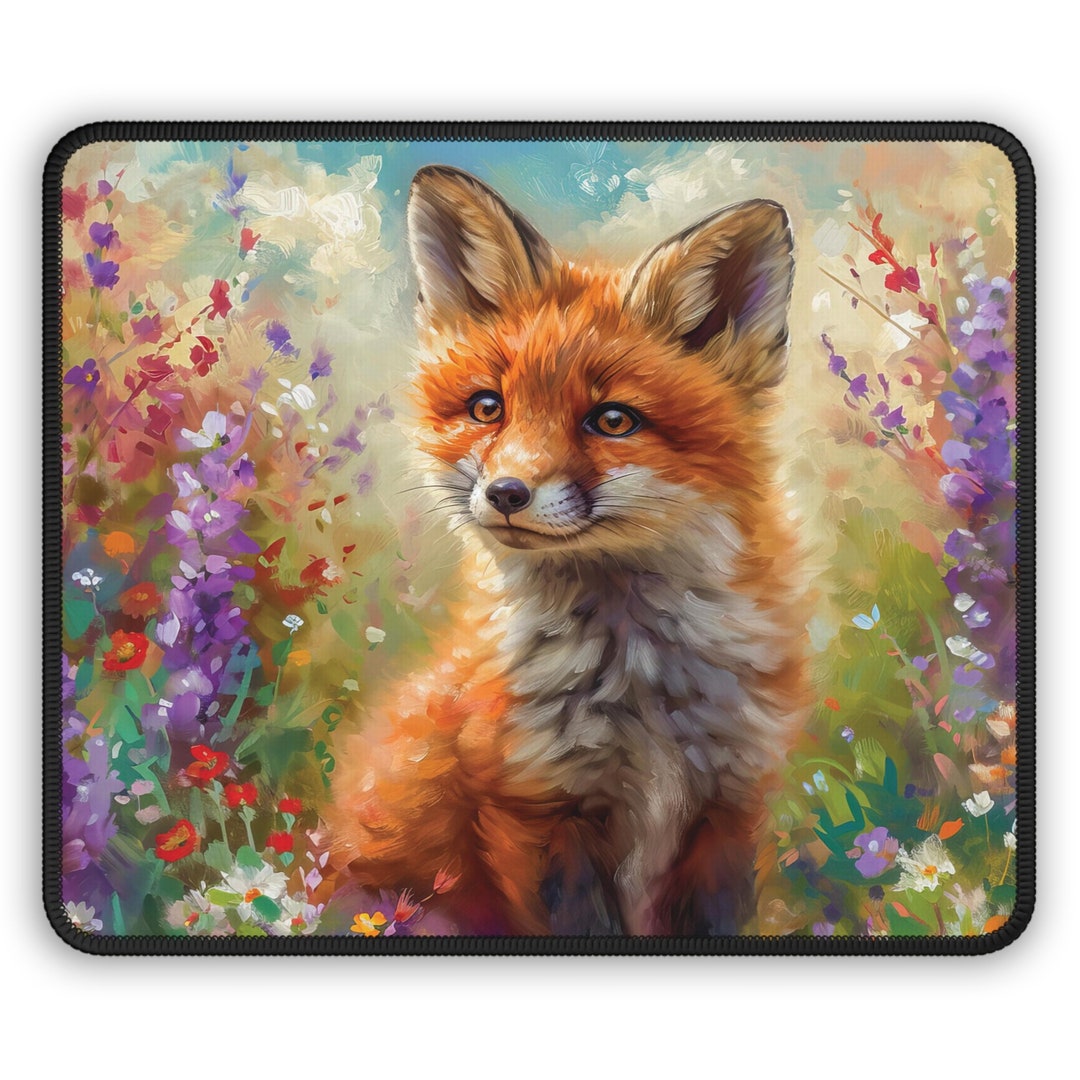 Baby Spring Fox Gaming Mouse Pad - Etsy