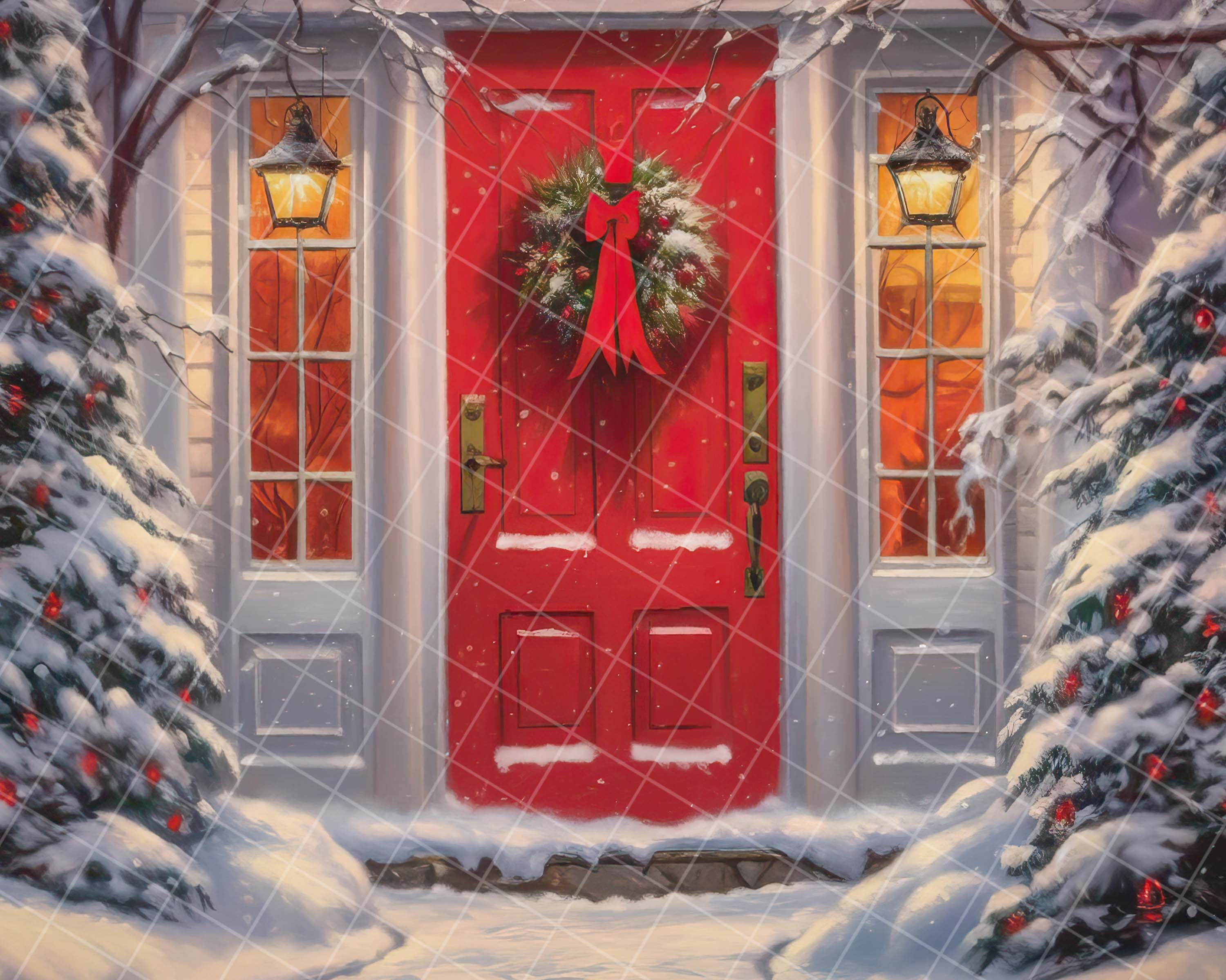 Home for the Holiday Digital Background - Etsy