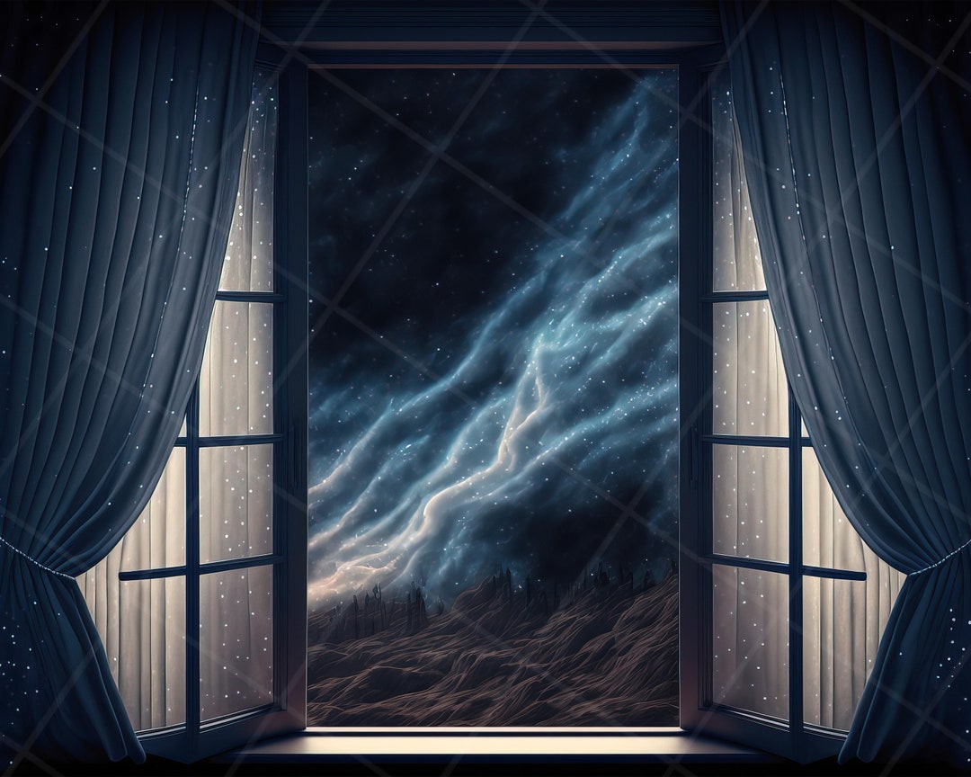 Celestial Window Digital Background, Composite Background, Fantasy ...