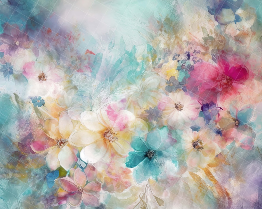 Spring Flower Digital Textures/backgrounds - Etsy